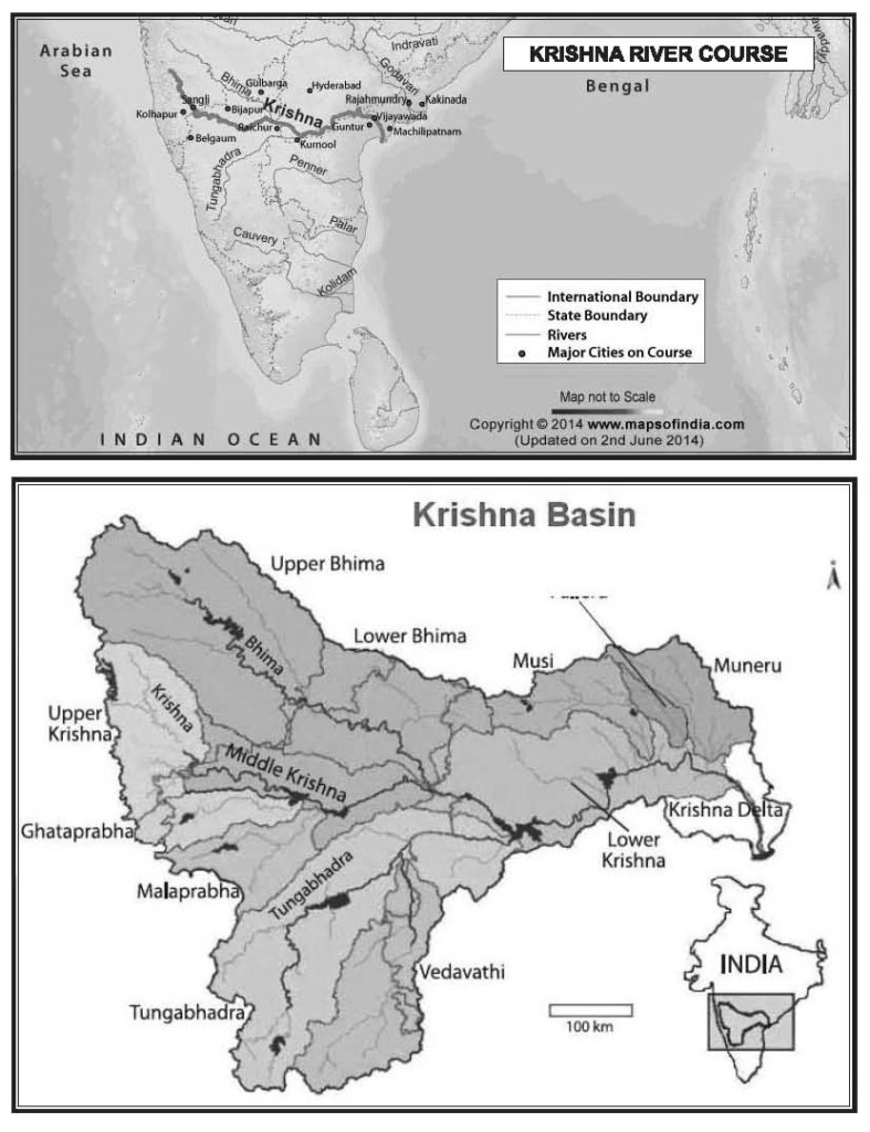 Krishna River Map PDF, HD PNG, JPG Download – MapInside