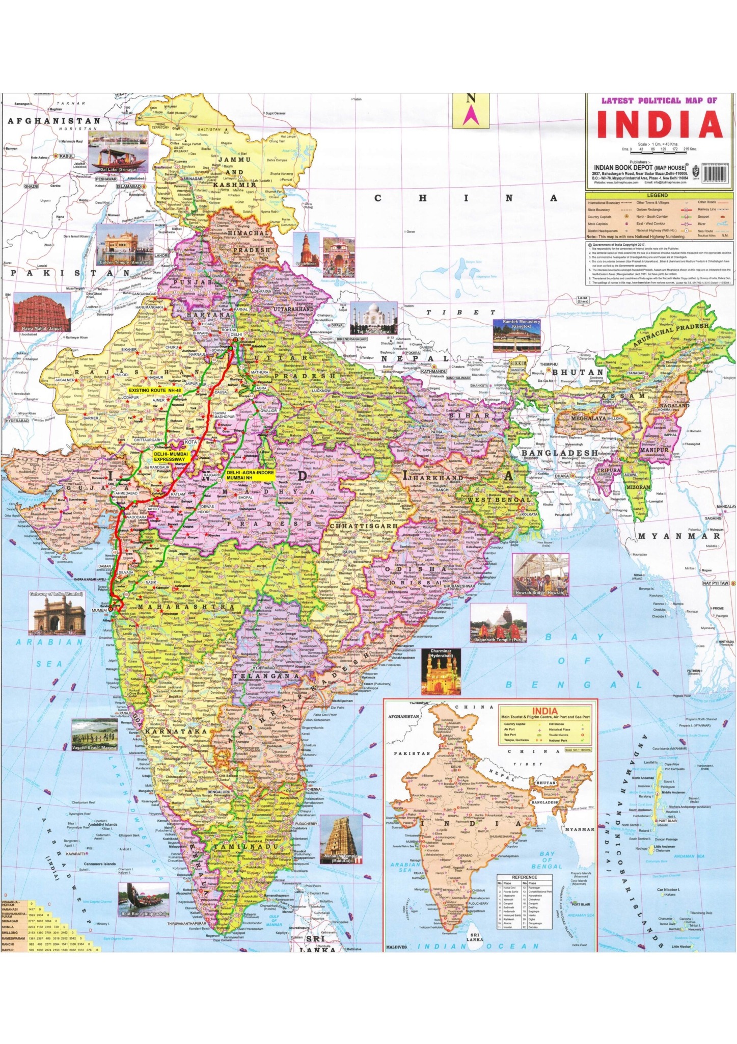 India Route Map PDF, HD PNG, JPG Download – MapInside